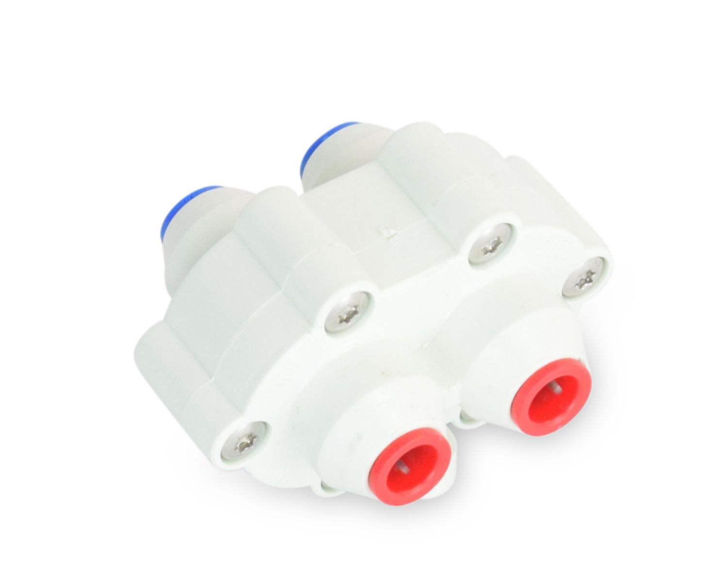 Auto Shut Off Valve White-1/4" Push Connect - Made in U.S.A.