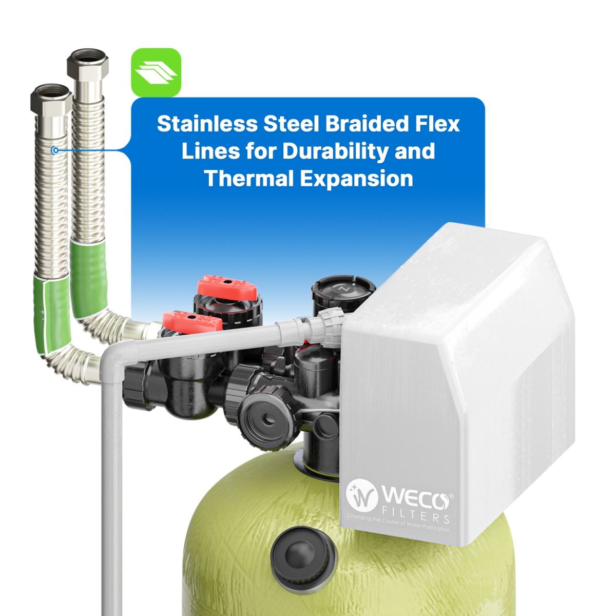 WECO Backwashing Filter with Calcite & Magnesia for pH Neutralization