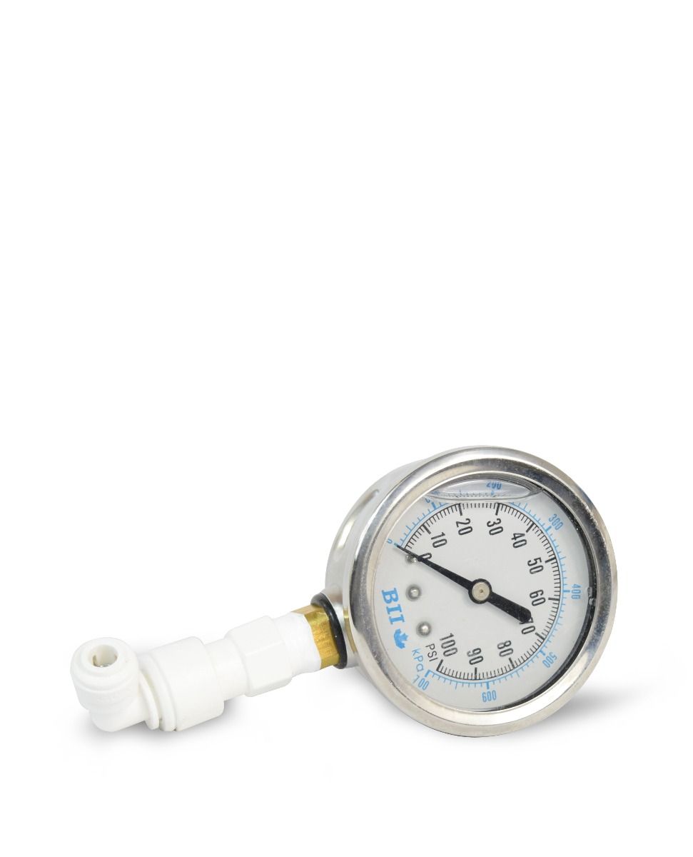 WECO Water Pressure Gauge with 1/4" Quick Connect Fittings