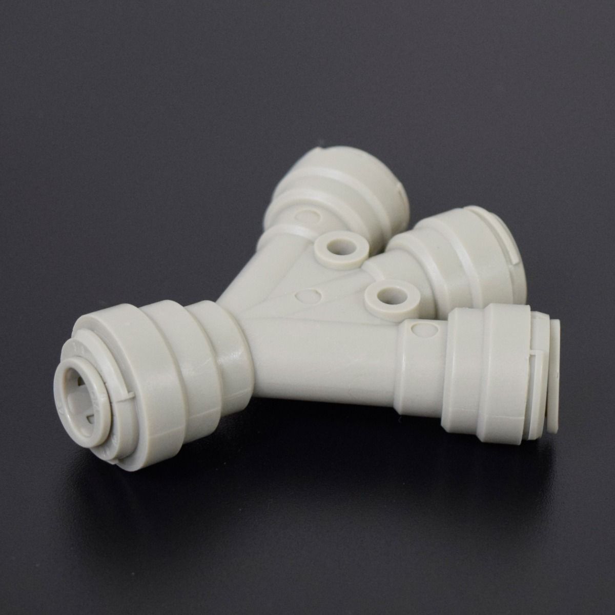 Three Way Connector Union 3/8" Quick Connect for Water Filters