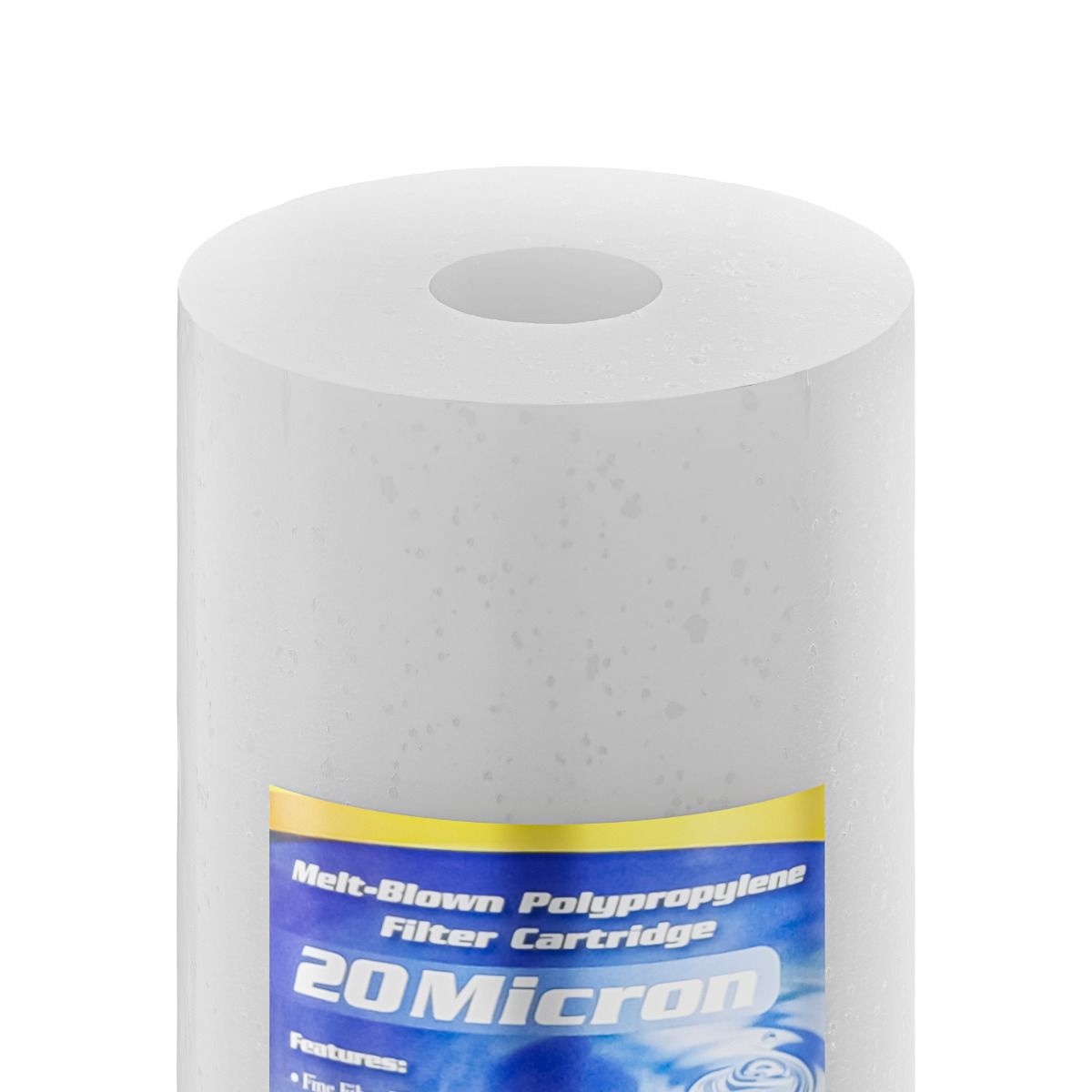 PureT 20 micron 4.5" x 10" Melt-Blown Polypropylene Sediment Filter ...