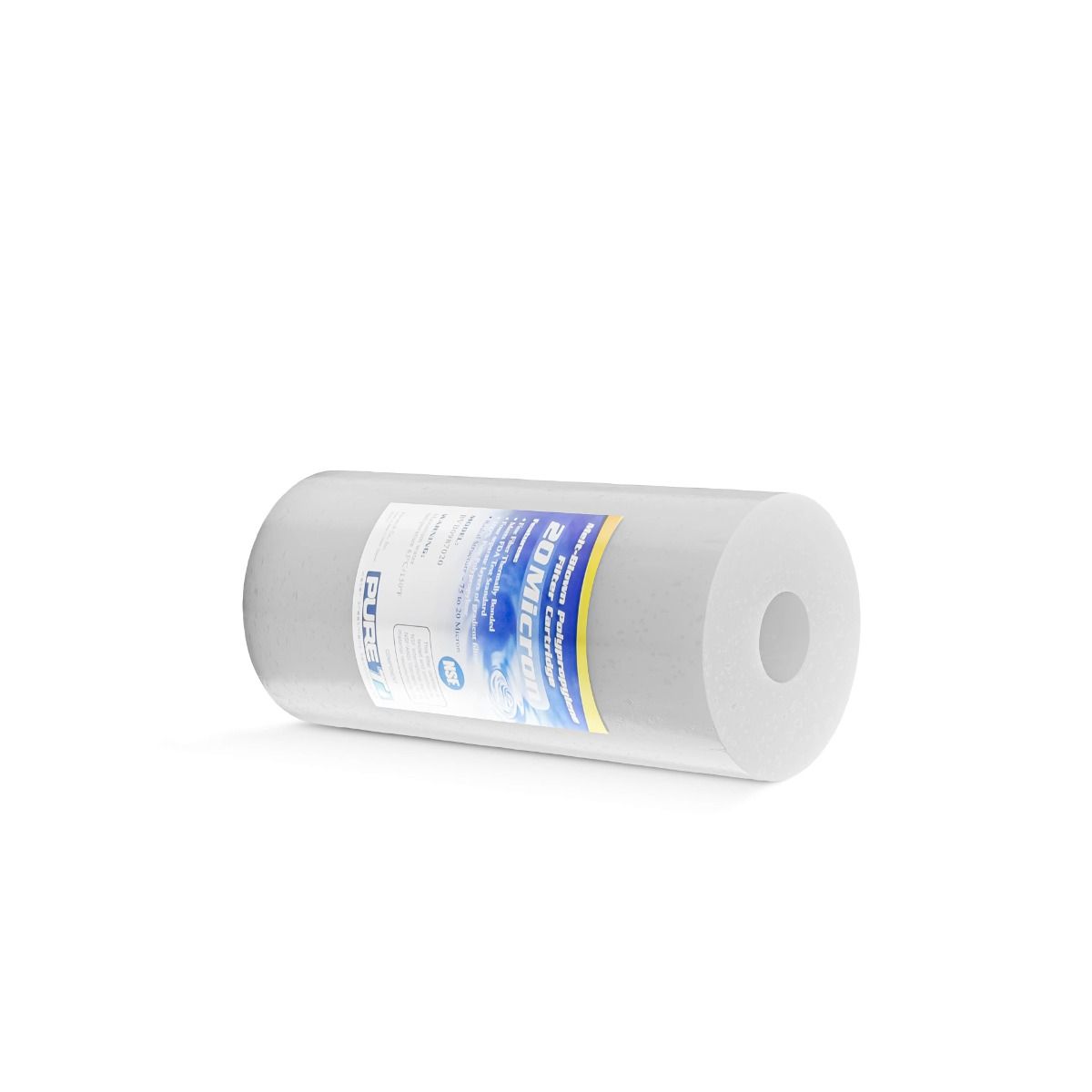 PureT 20 micron 4.5" x 10" Melt-Blown Polypropylene Sediment Filter ...