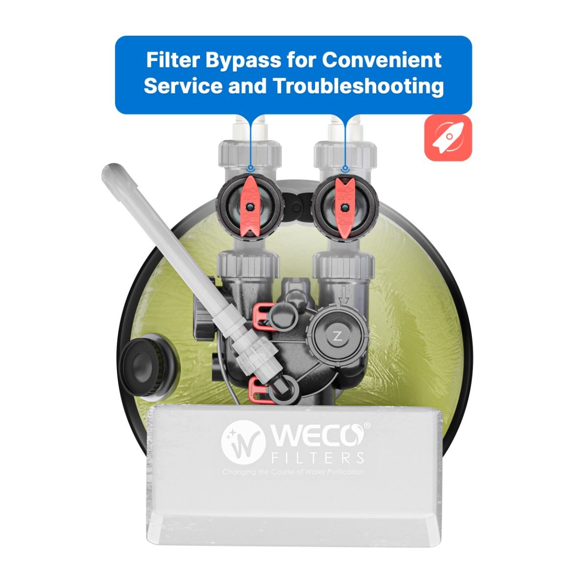 WECO Backwashing Filter with Calcite & Magnesia for pH Neutralization