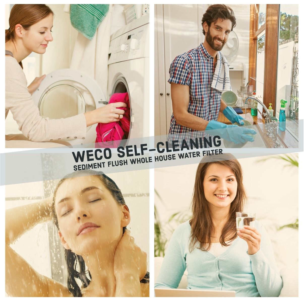 WECO SEDFLUSH-150 Self-Cleaning Whole House Filter System for Sediment ...